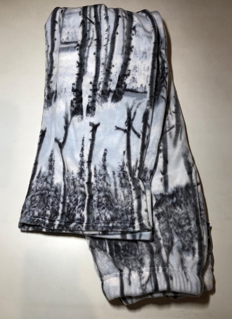 Zoofleece Super Comfortable Birch White Snow Tree Camouflage Fleece ...