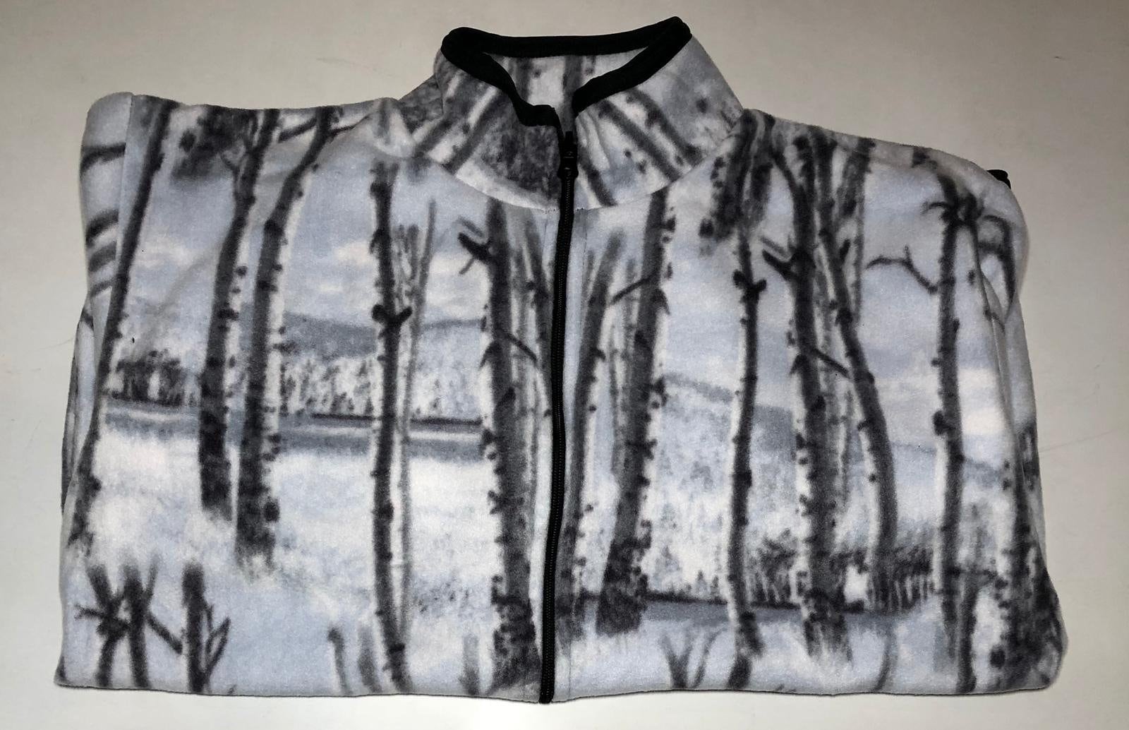 Zoofleece Fleece White Snow Tree Camouflage Jacket Winter Hunt - Etsy