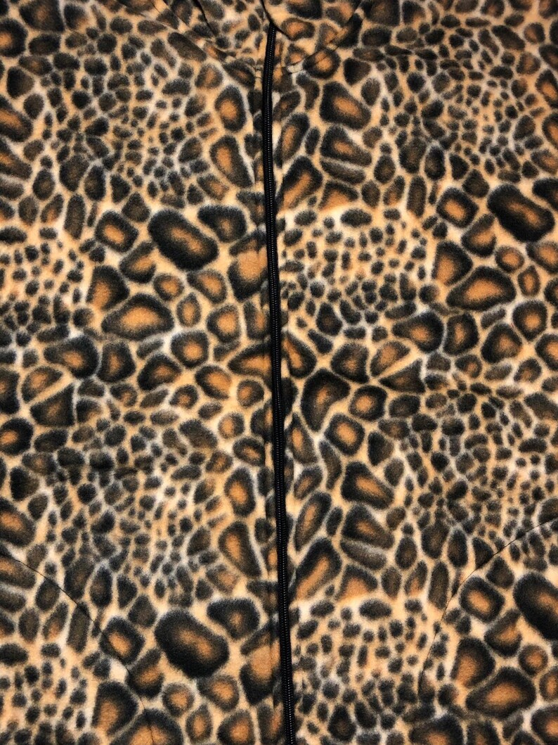 Zoofleece Leopard Cheetah Animal Print Fleece Jacket Best | Etsy