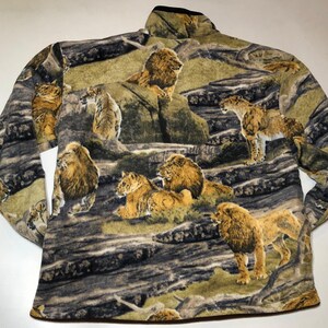 Zoofleece Plush Comfortable Lions Big Cats Fleece Jacket - Etsy