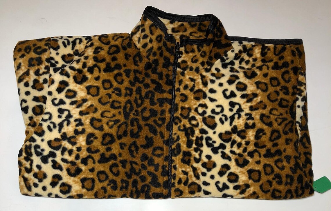 Zoofleece Leopard Animal Print Fleece Jacket Best Friend Gift for Her ...