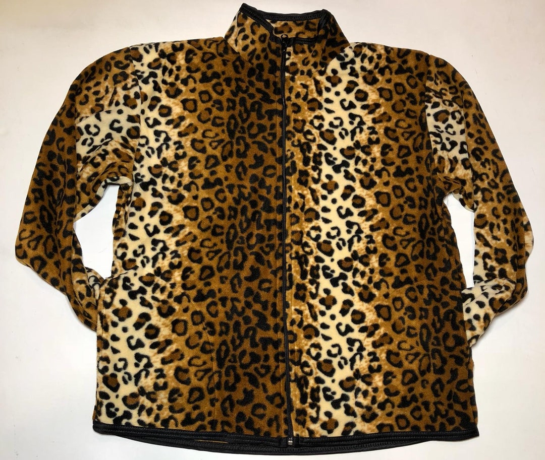Zoofleece Leopard Animal Print Fleece Jacket Best Friend Gift for Her ...