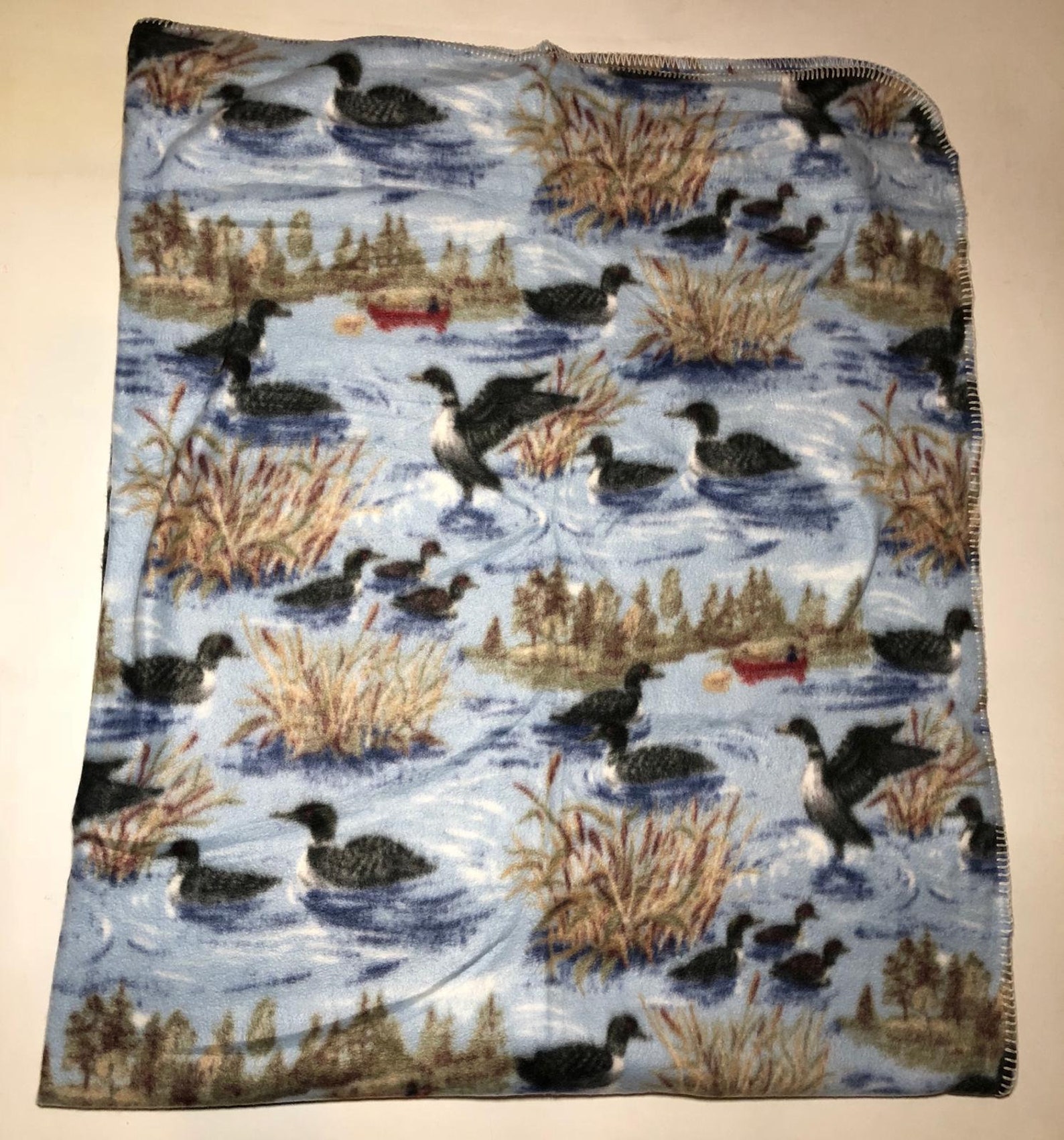 Zoofleece Duck Geese Blue Polar Animal Fleece Blanket Throw - Etsy