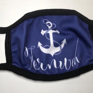 Anchor Coastal Beach Nautical Boat Anchors Ships Face Mask - Etsy
