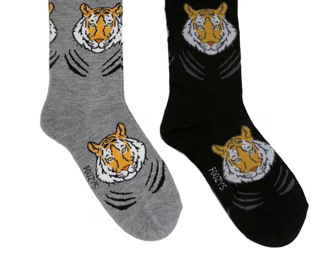Tiger Claw Jungle Tigers Sock Kitty Big Cats 2 Pairs Pet Women's Fun Socks 9-11 - Etsy