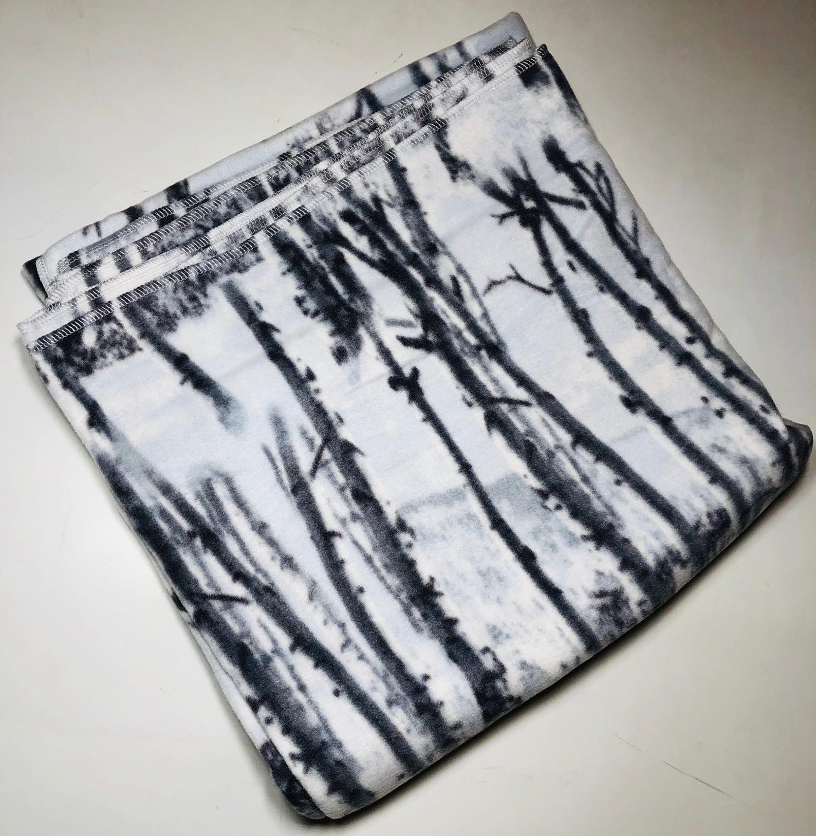 Zoofleece Birch Tree Snow White Camo Camouflage Hunting Sport Fleece ...
