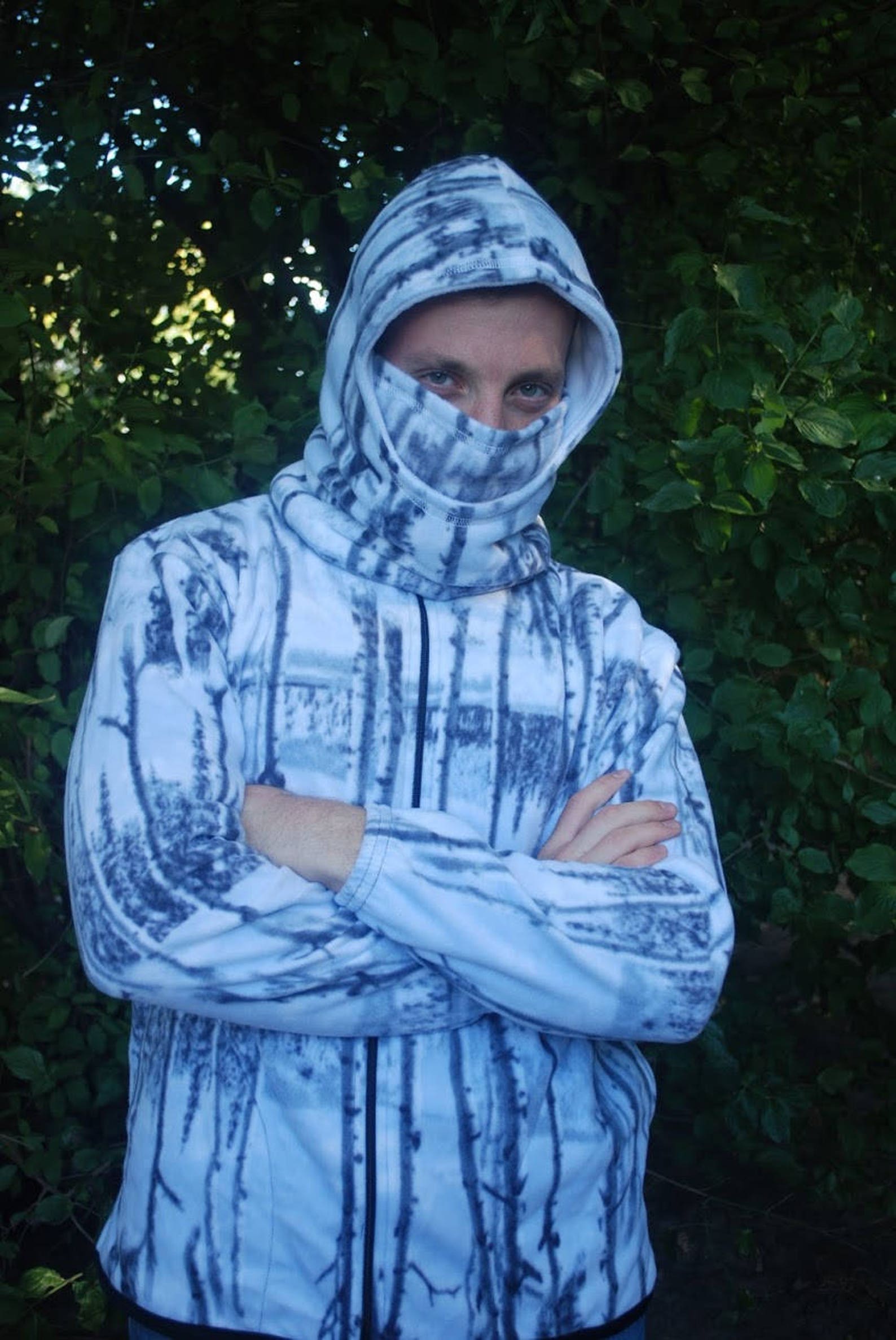 Zoofleece Unisex Solid White Balaclava Face Mask Reversible - Etsy