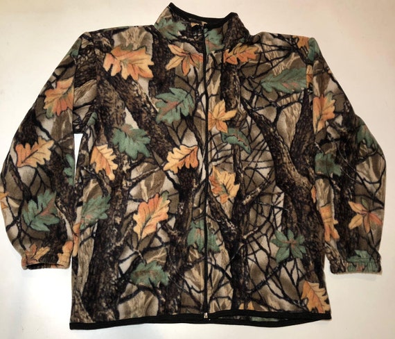 Zoofleece Fleece Mossy Forest Tree Camouflage Jacket Hunting | Etsy