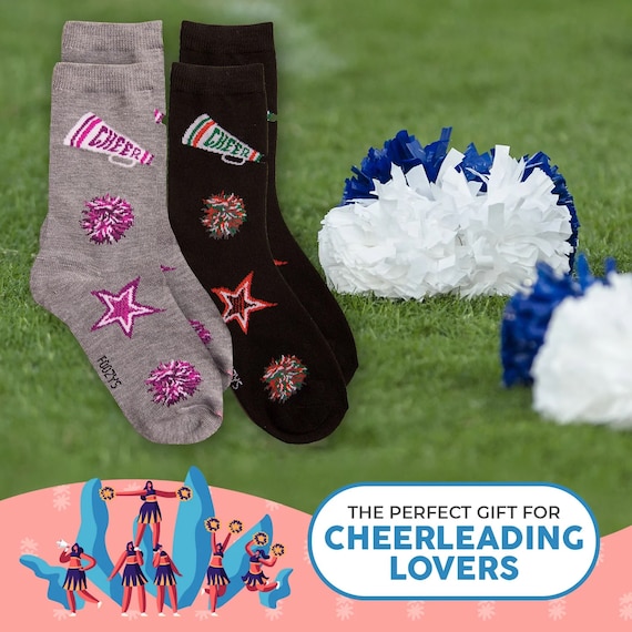 Cheerleading Team Dance Acrobatics Cheering Socks 2 P… - Gem