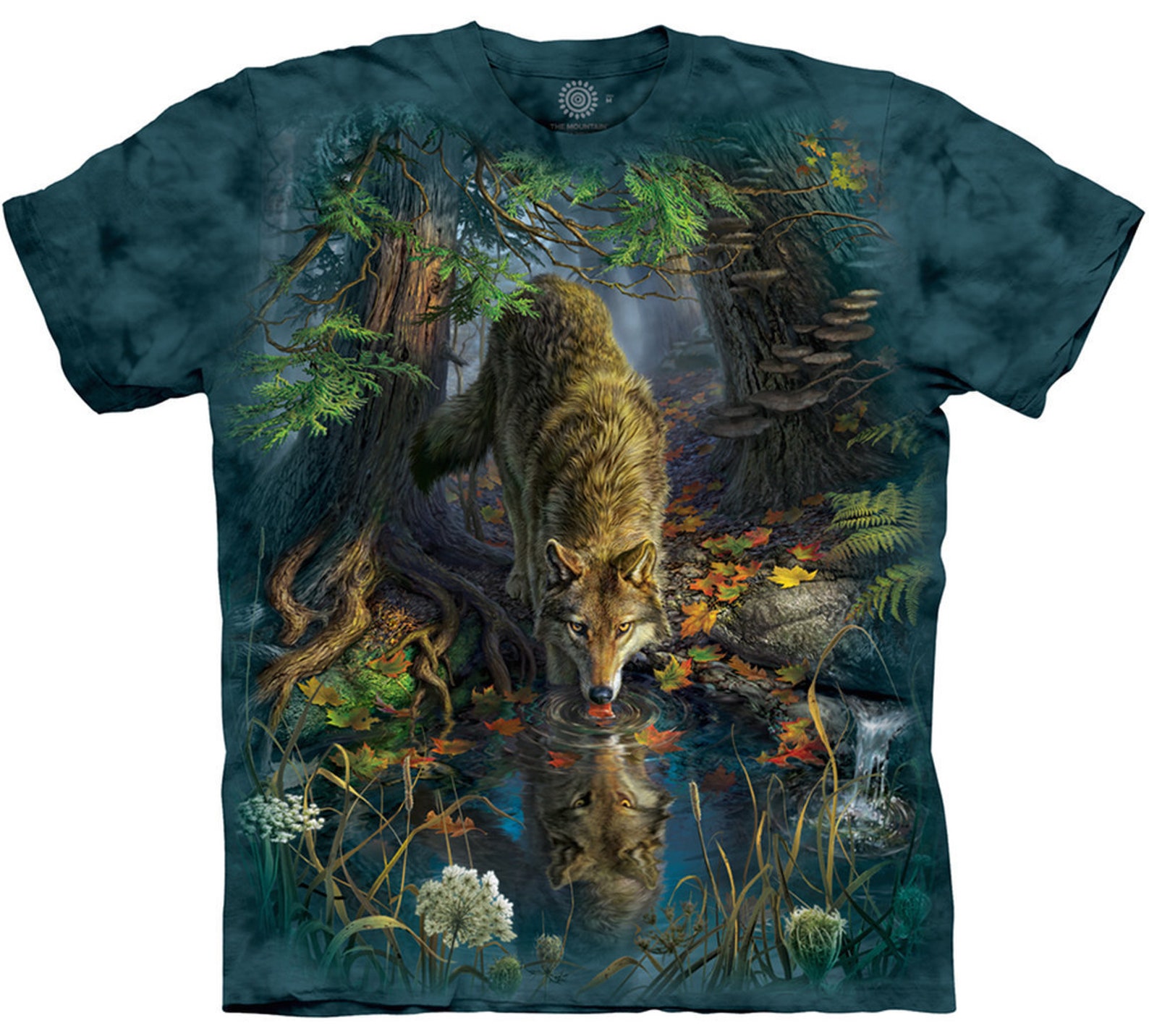 Wolf Enchanted Pool Reflection Wild Wolves Loyal Gray Wolf Dog - Etsy