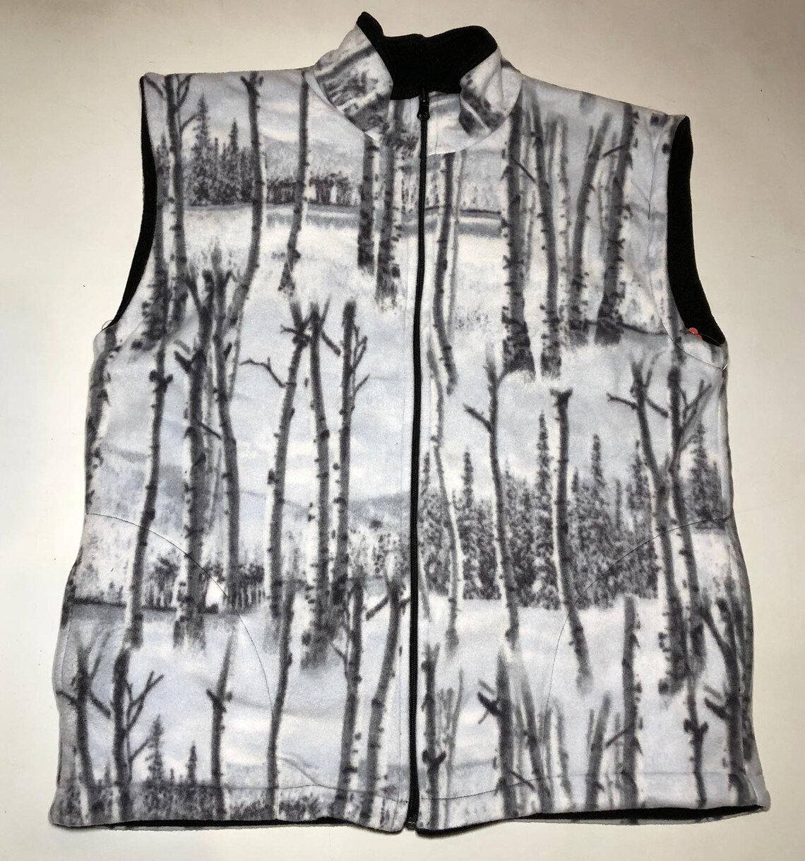 Zoofleece Snow White Birch Camo Camouflage Hunting Vest L-3X - Etsy