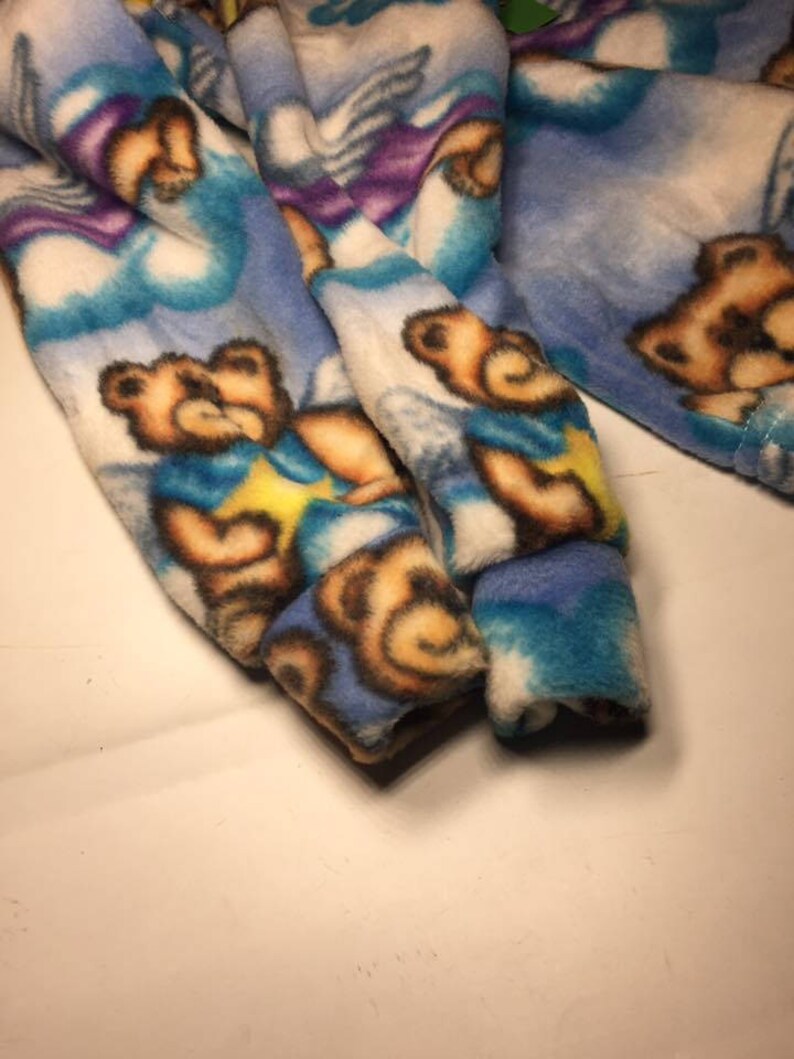 Zoofleece Kids Blue Teddy Bears Fleece Pj's Pajamas Gift Birthday ...