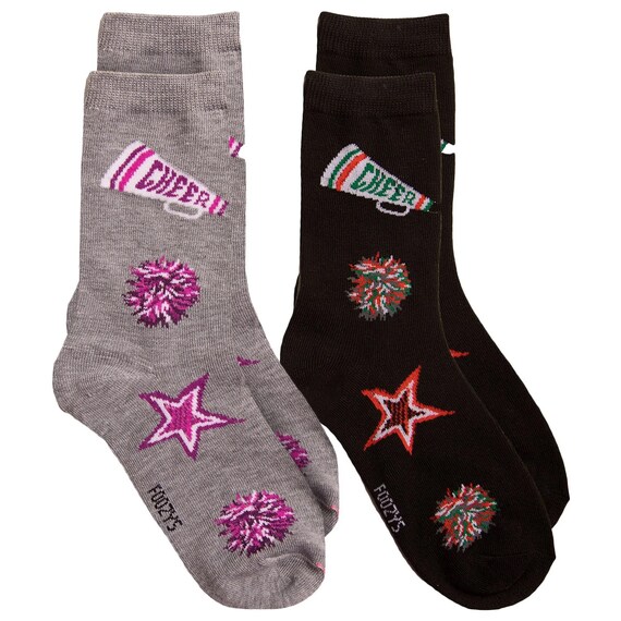Cheerleading Team Dance Acrobatics Cheering Socks 2 P… - Gem