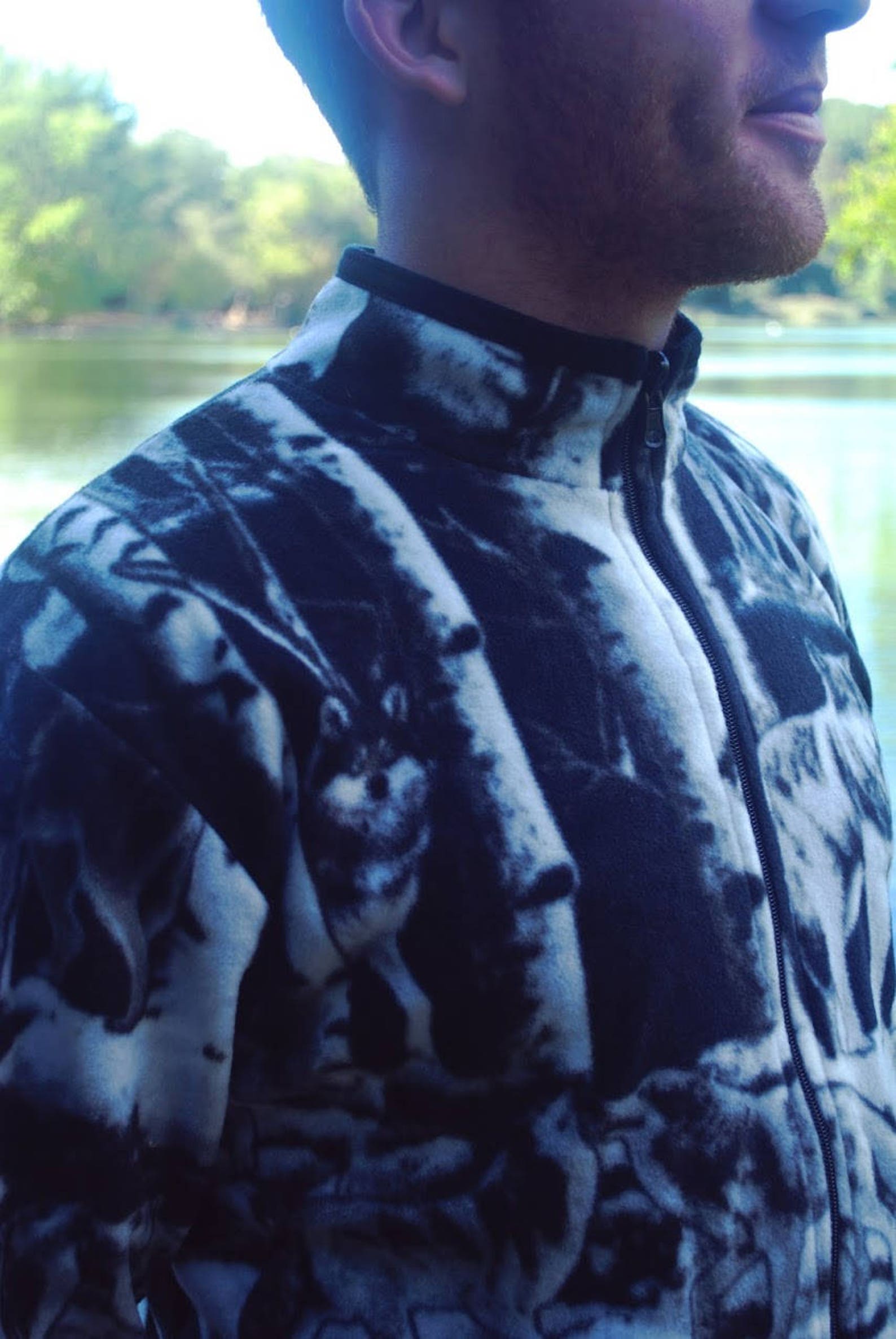 Zoofleece Black Wolf Fleece Jacket Winter Wolves Howling Moon - Etsy