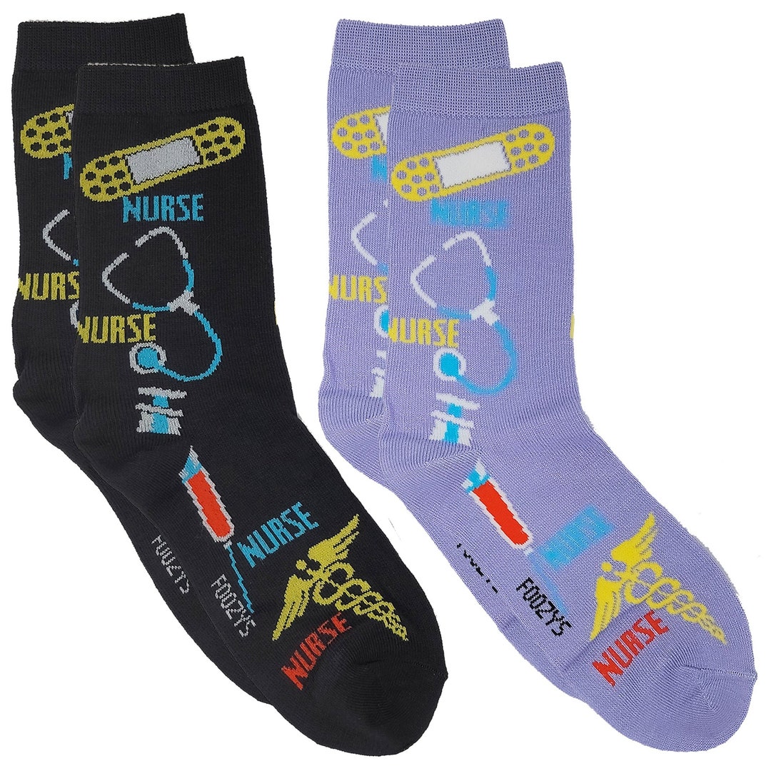 Nurse Nursing RN Medical Doctor Stethoscope Hospital 2 Pair Women's ...