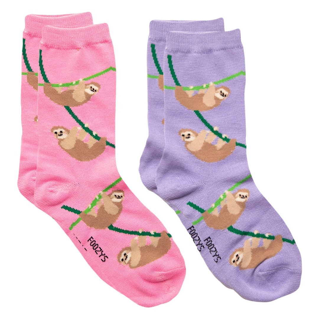 Sloth Hanging Slow Lazy Rainforest Tree Sloths Animal 2 Pairs Women's ...