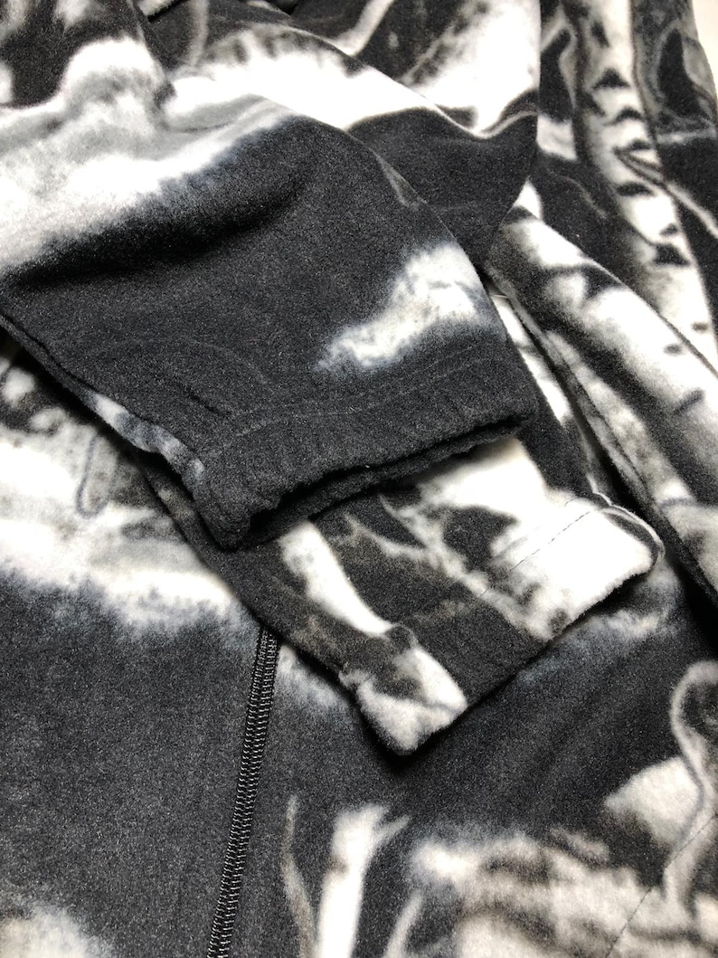 Zoofleece Black Wolf Fleece Jacket Winter Wolves Howling Moon - Etsy