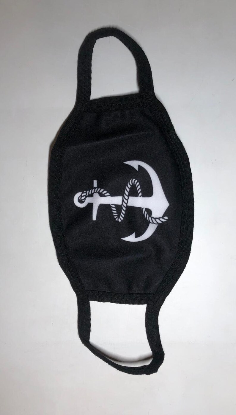 Anchor Coastal Beach Nautical Boat Anchors Ships Face Mask | Etsy