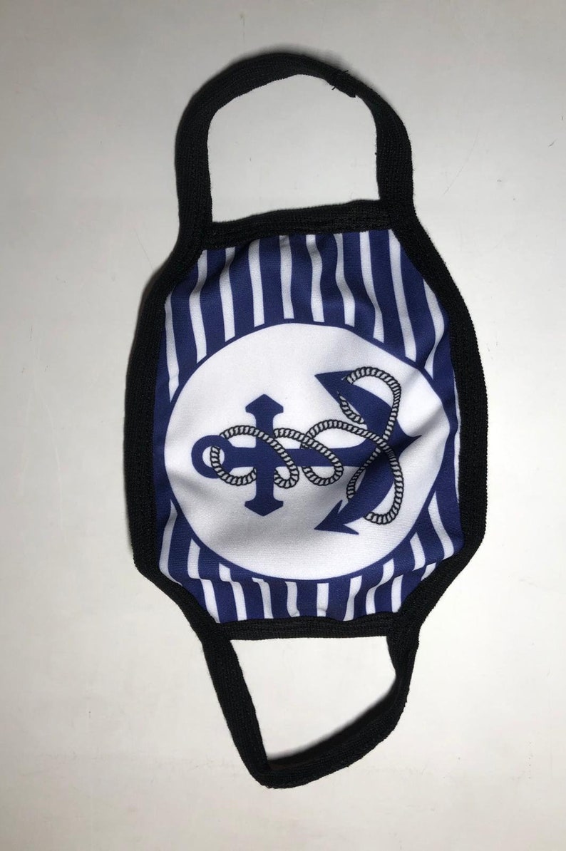 Anchor Coastal Beach Nautical Boat Anchors Ships Face Mask | Etsy