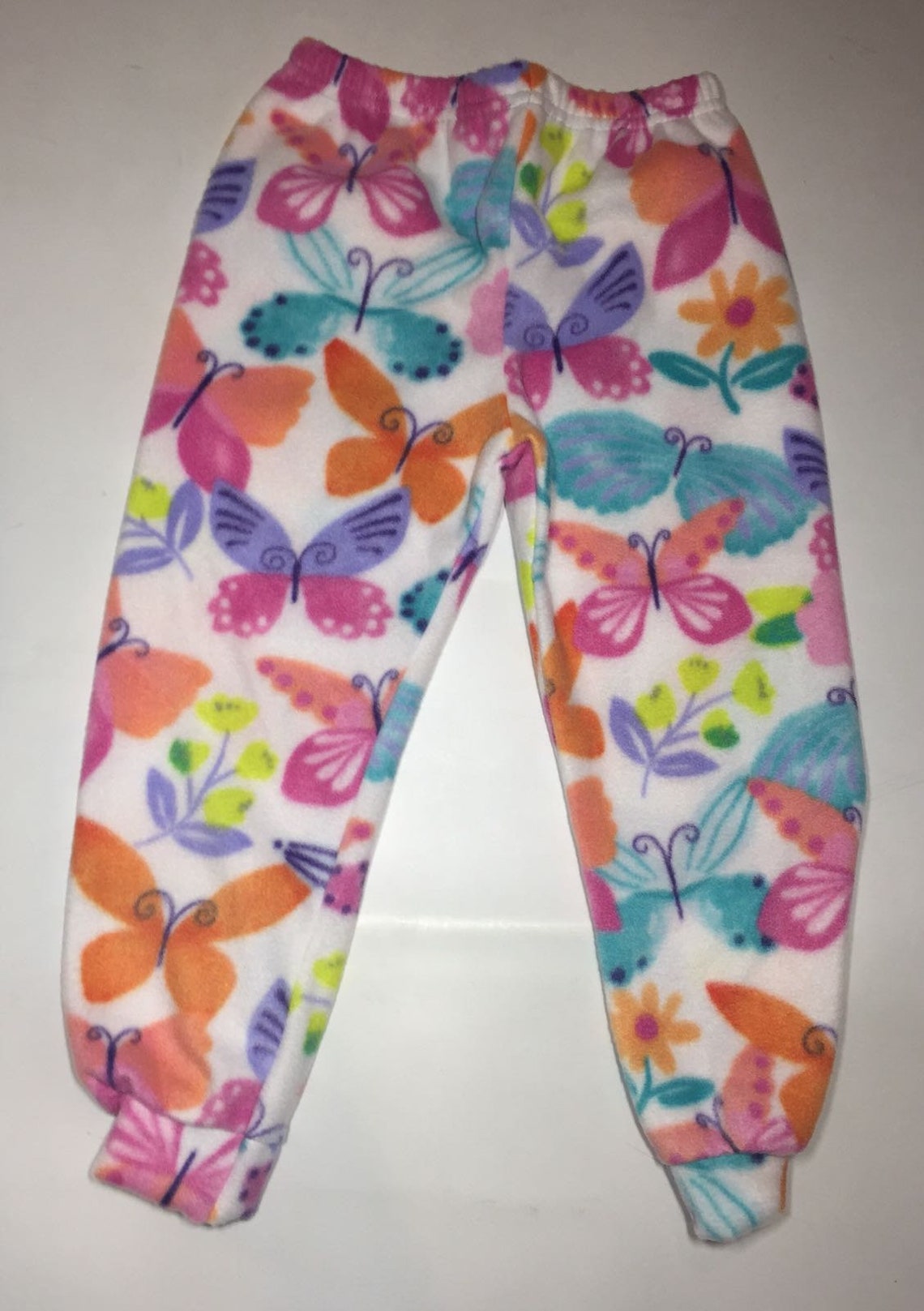 Butterfly Wings Butterflies Monarch Fleece Pj's Girls Pink Kids Winter ...