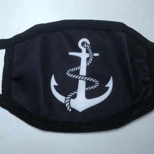 Anchor Coastal Beach Nautical Boat Anchors Ships Face Mask - Etsy