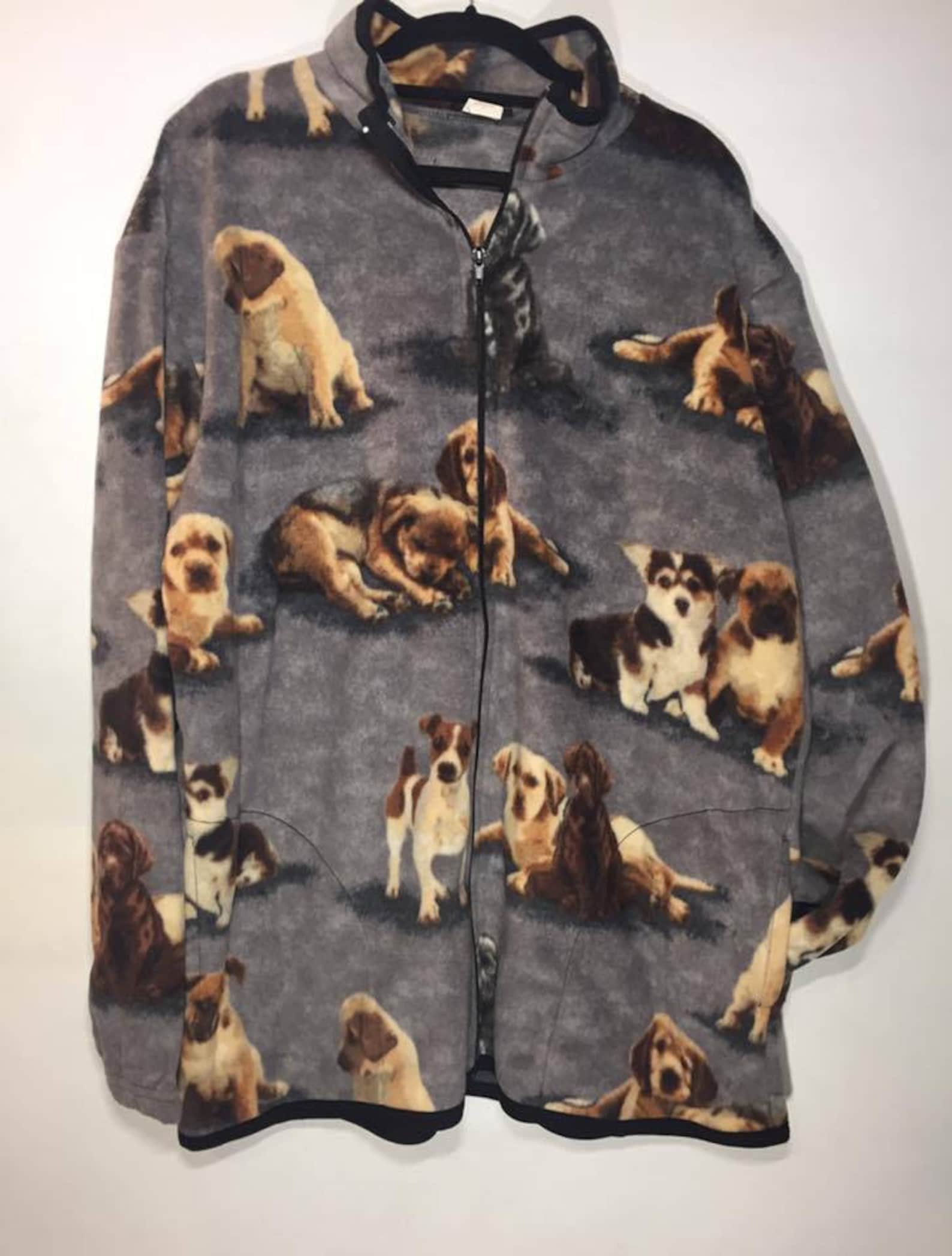 Zoofleece Dogs Cute Puppies Gray Fleece Beagle Beagles Jacket - Etsy