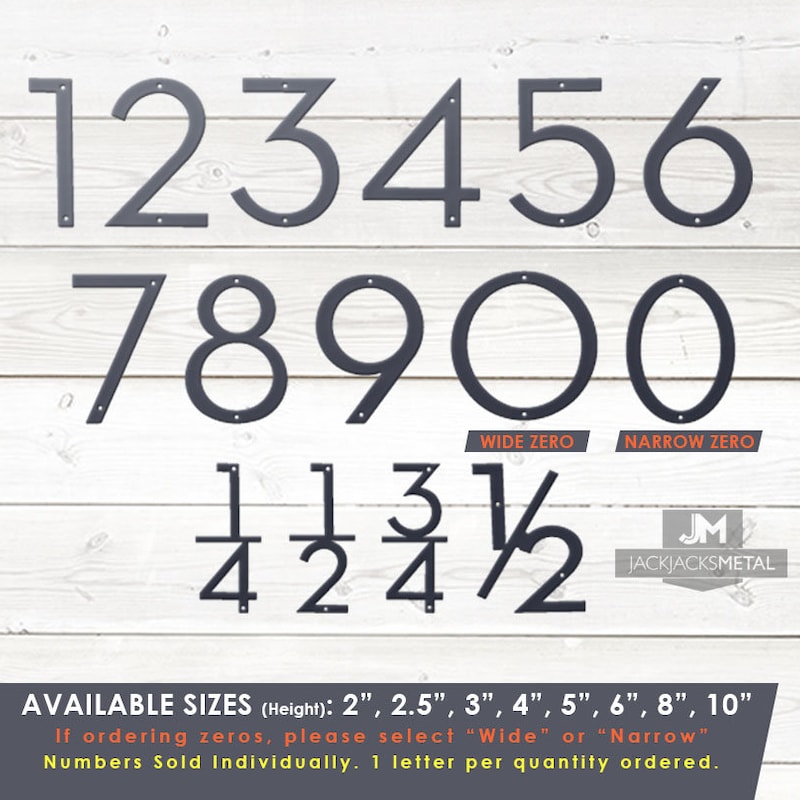 Metal Address Number - Etsy