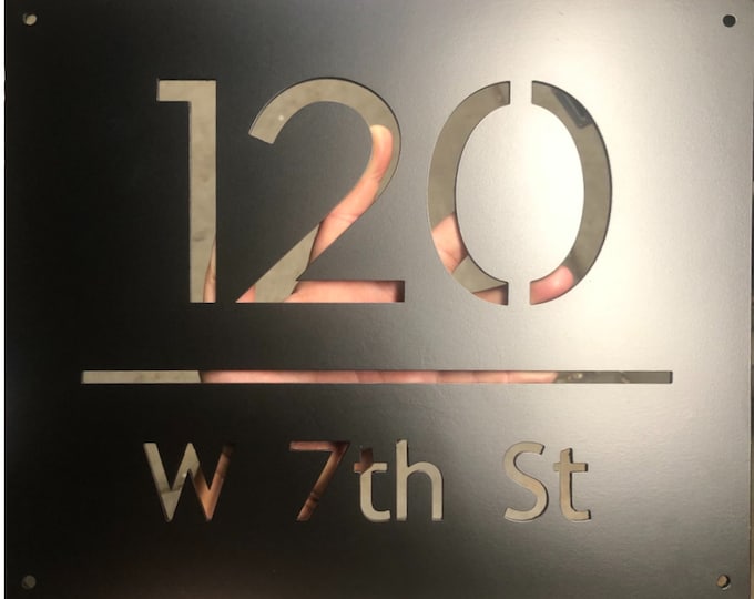 5 Custom Metal Address Numbers Metal House Numbers - Etsy