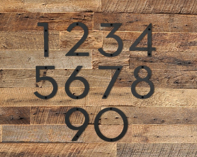 5 Custom Metal Address Numbers Metal House Numbers - Etsy