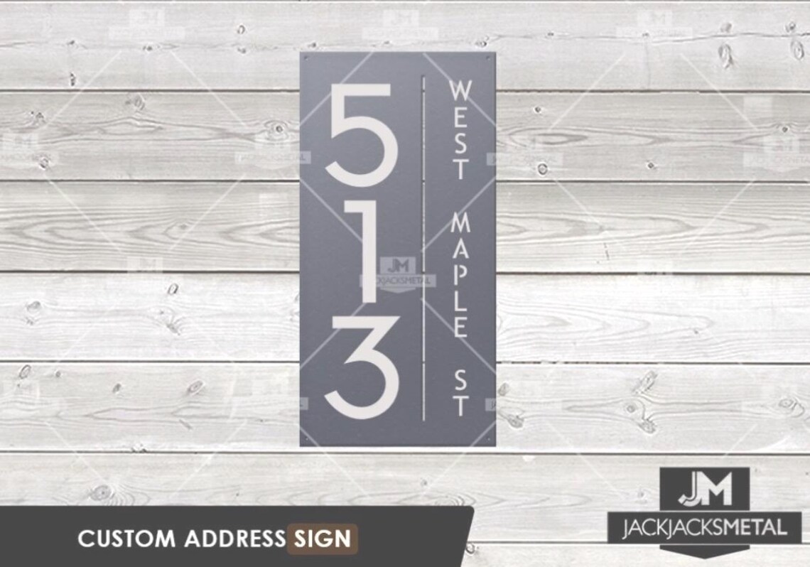 Metal Address Custom Address Metal Sign for Home or Business - Laser ...