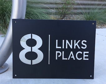 Metal Address Sign - Etsy