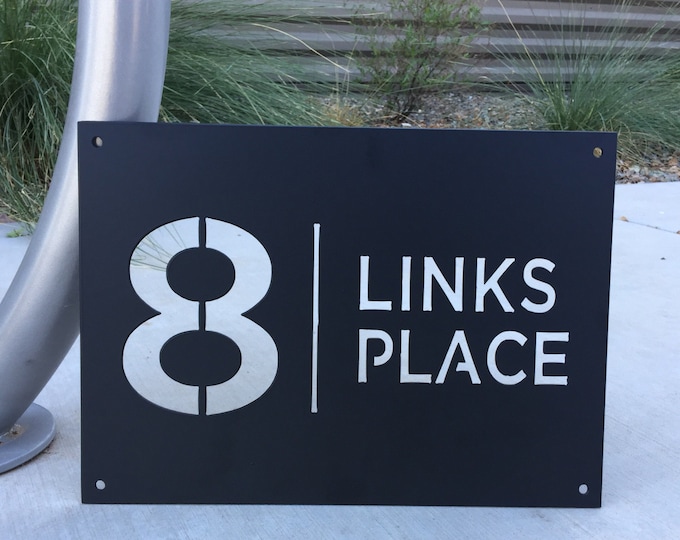 5 Custom Metal Address Numbers Metal House Numbers - Etsy