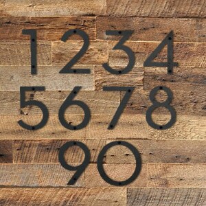 5" Custom Metal Address Numbers - Metal House Numbers - Street Address ...