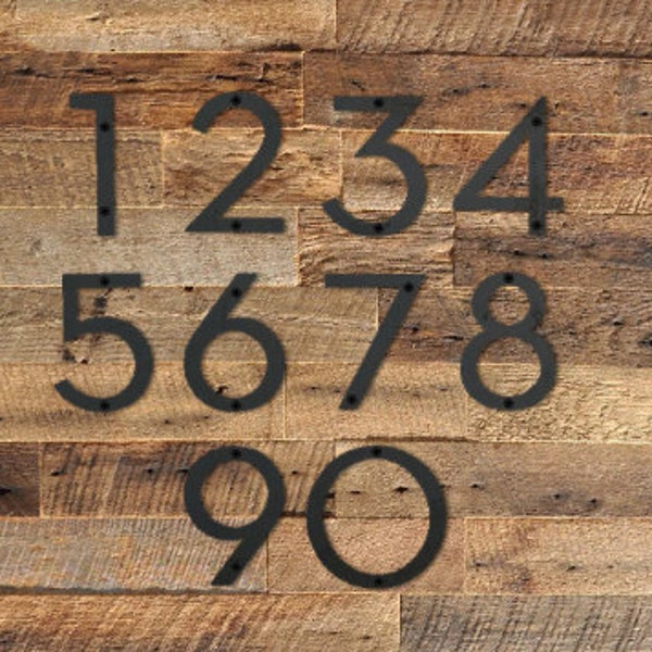 Mild Steel Numbers - Etsy