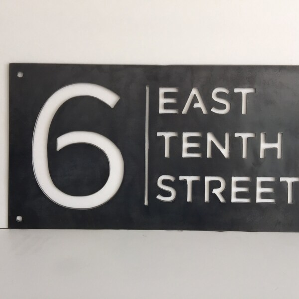 Steel Address Sign - Etsy