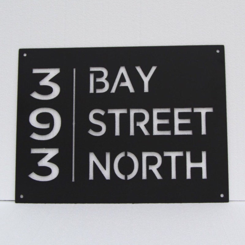 Steel Address Sign - Etsy