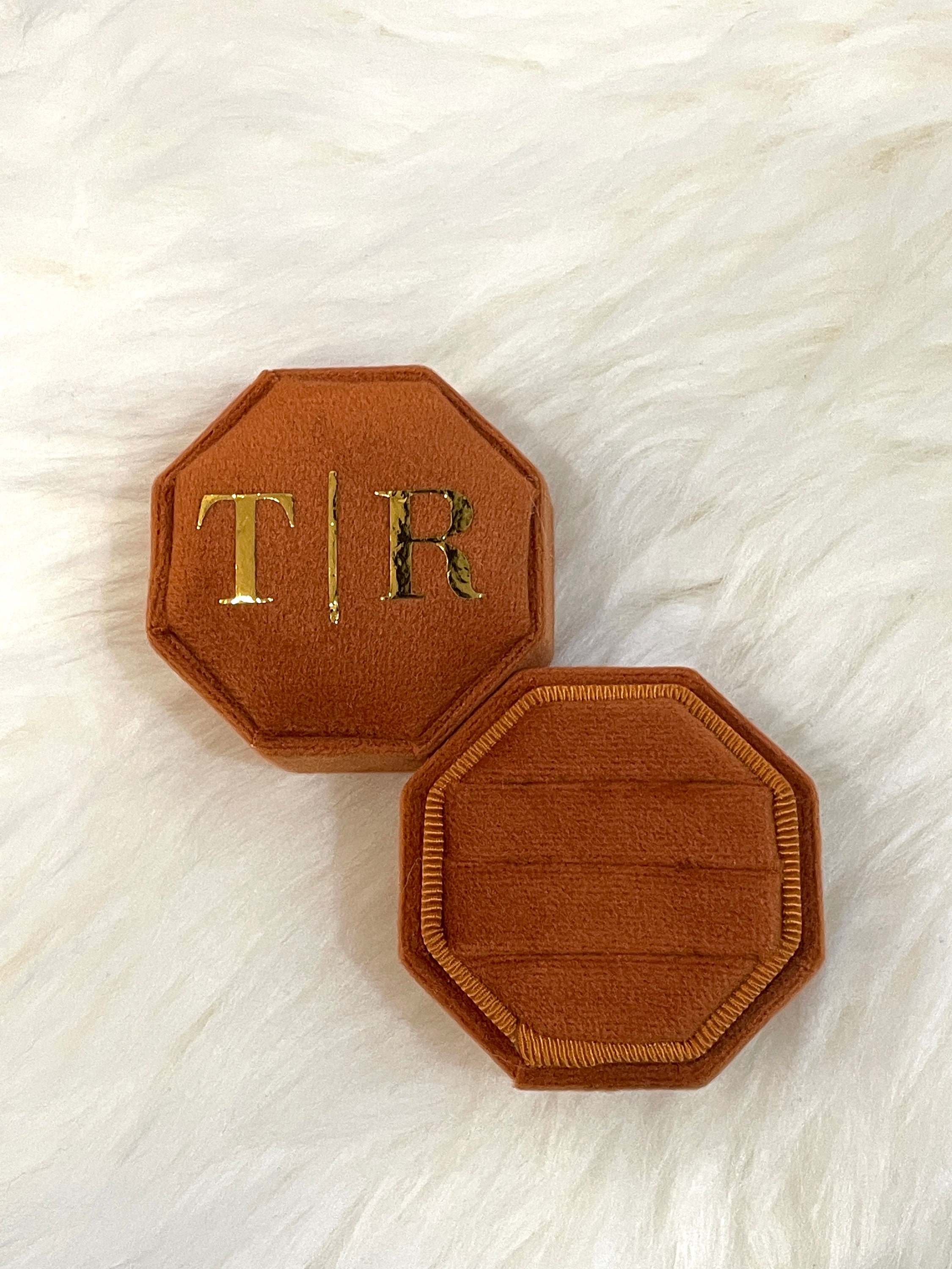 3 Slots Velvet Ring Box Holds 3 Rings Great for Bridal Photo - Etsy