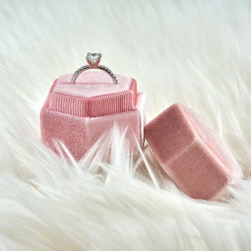 Pink Velvet Box - Etsy