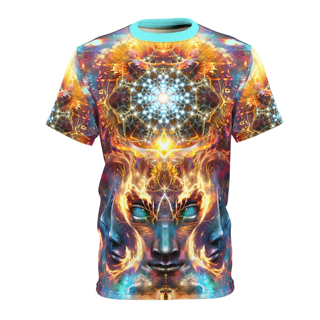 Many Faced God Visionary Art T-shirt, Premium Festival Rave Shirt ...
