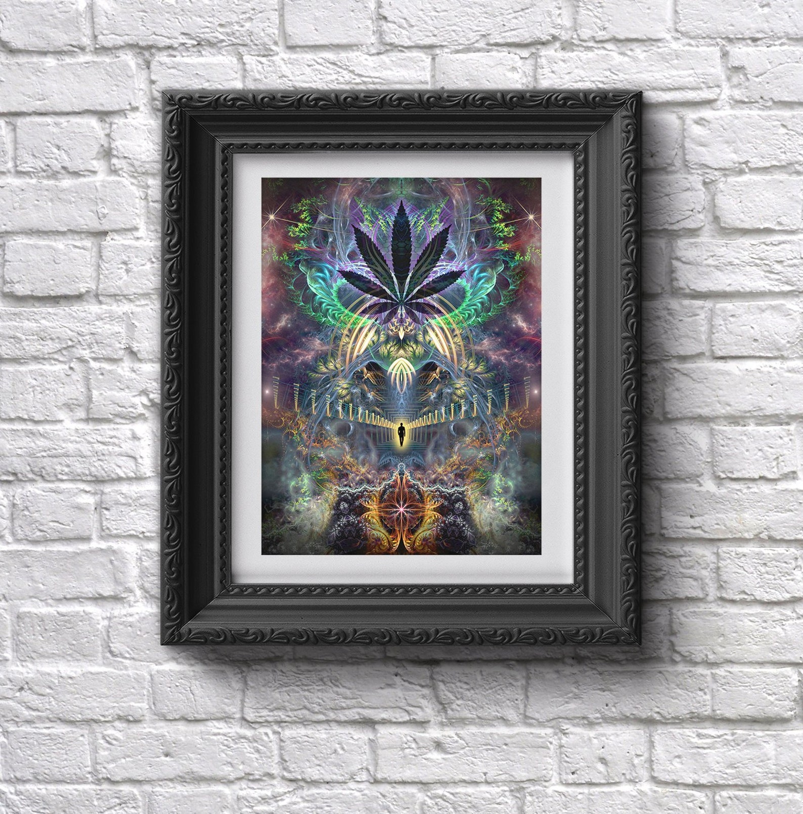 Marijuana Art POSTER, Visionary Art, Pot Leaf Print, Marijuana, 420 ...