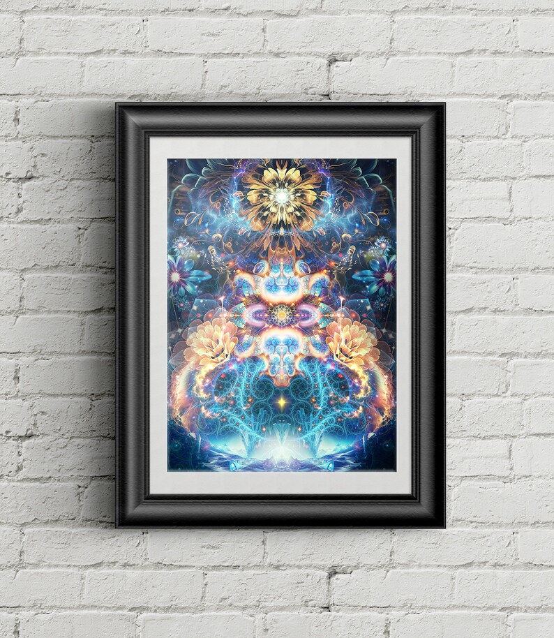 Polaris North Star POSTER, North Star Art, Visionary Art, Psychedelic ...