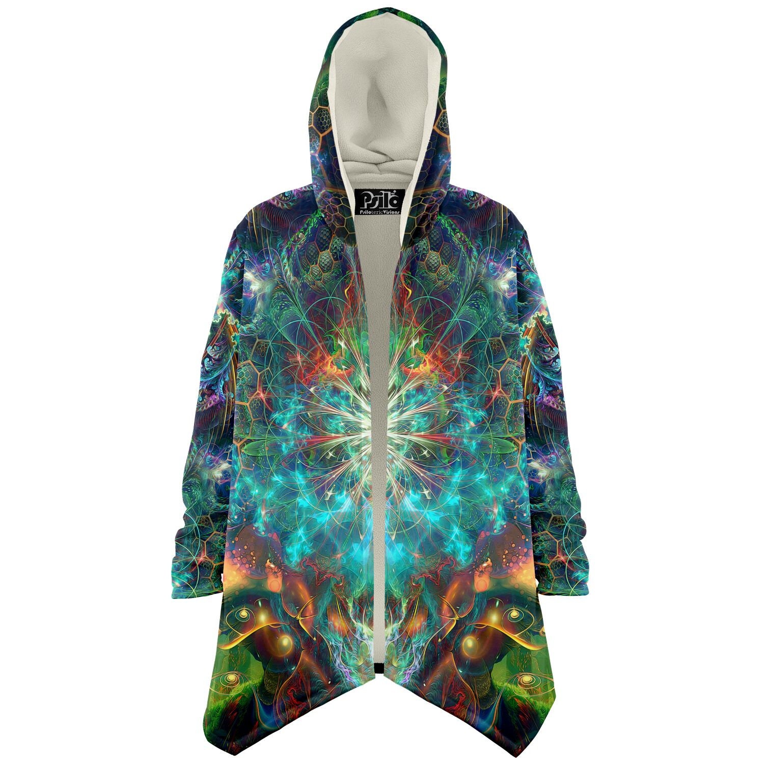 Fantasy Forest Tree MICROFLEECE CLOAK, Fractal Energy Festival Cloak ...