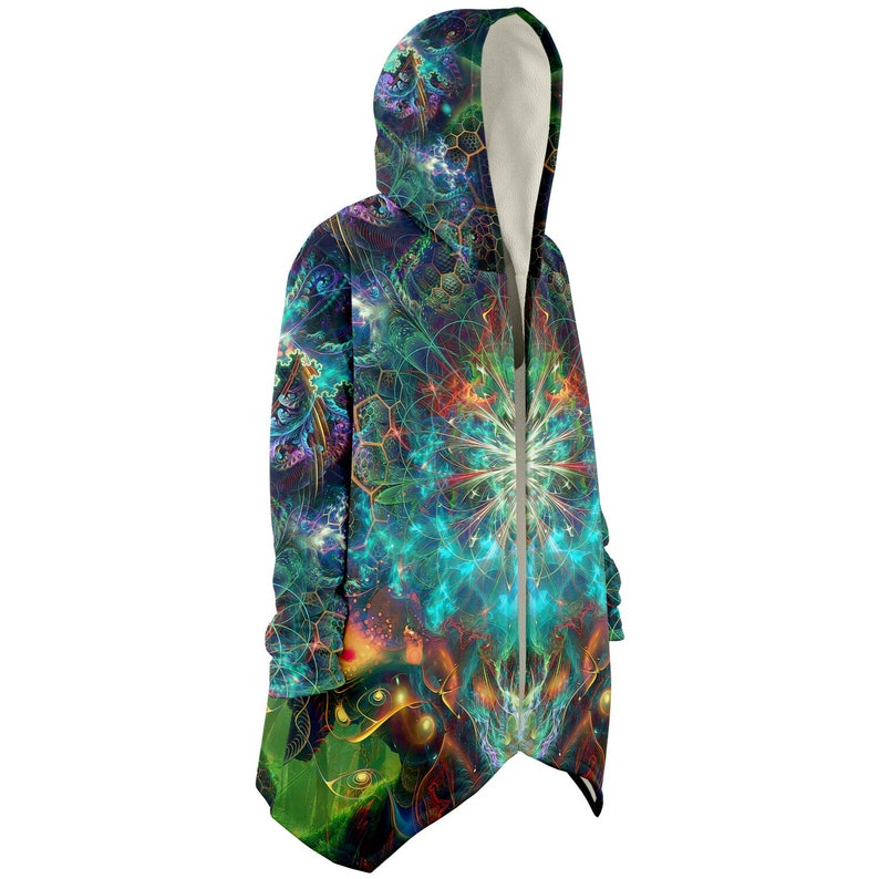 Fantasy Forest Tree MICROFLEECE CLOAK, Fractal Energy Festival Cloak ...