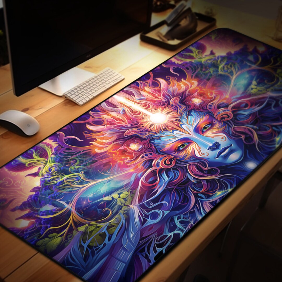 Divine Fantasy Goddess Art DESK MAT / Mouse PAD (12x18)(12x22)(15.5x31 ...