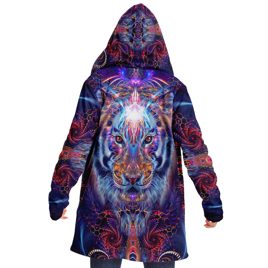 Tiger - Tigress MICROFLEECE CLOAK, Visionary Art Festival Cloak ...