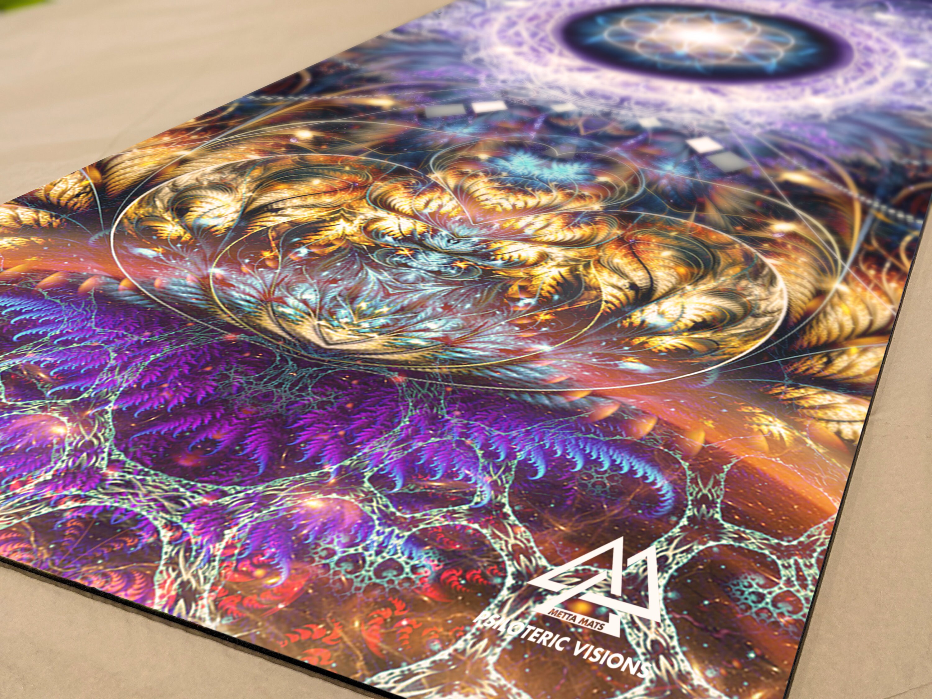Ouroboros YOGA MAT, Visionary Art, Psychedelic, Reincarnation, Cosmic ...