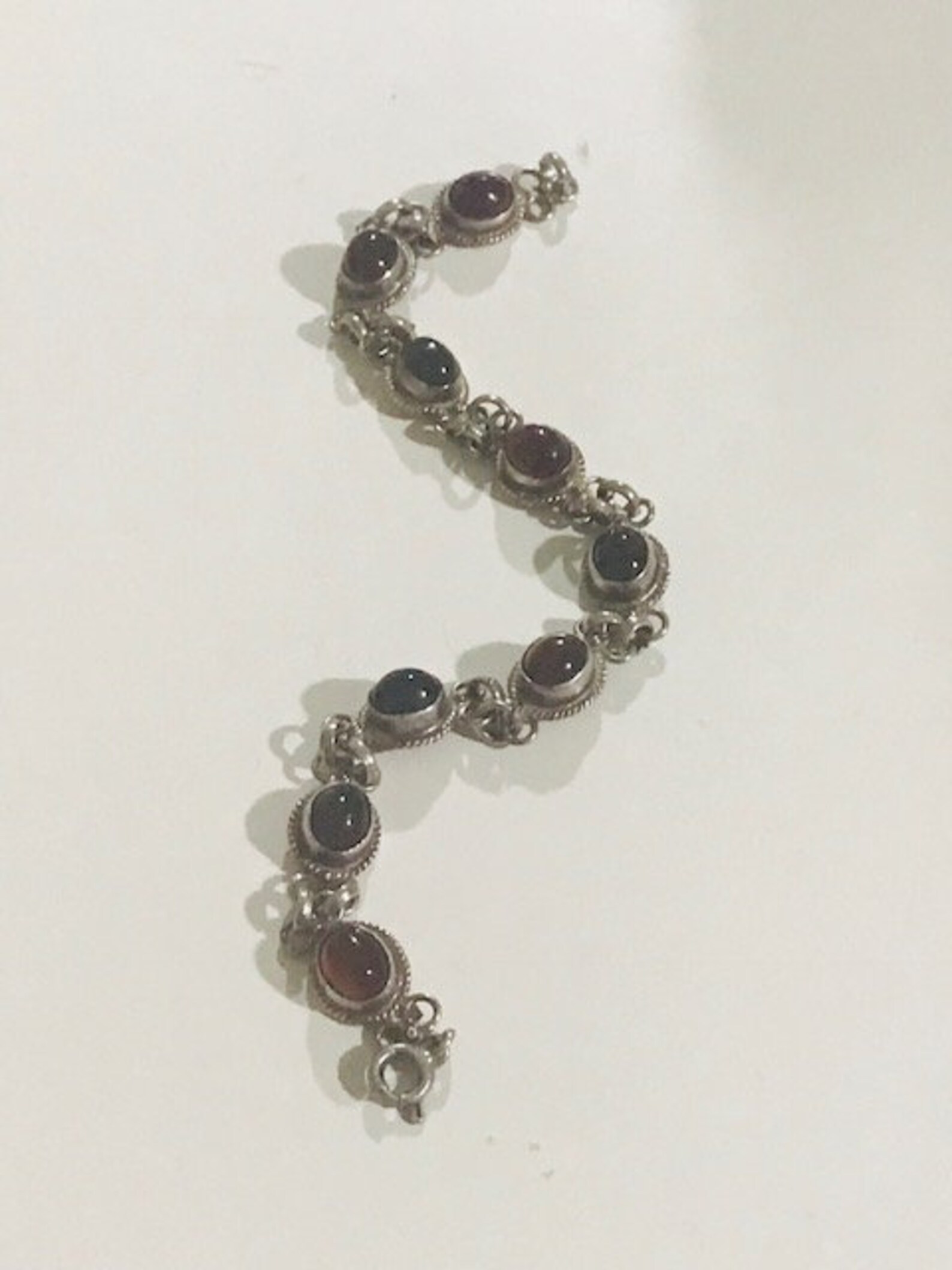 Beautiful Antique Sterling Silver 925 Bracelet, Women's Bracelets, Link ...