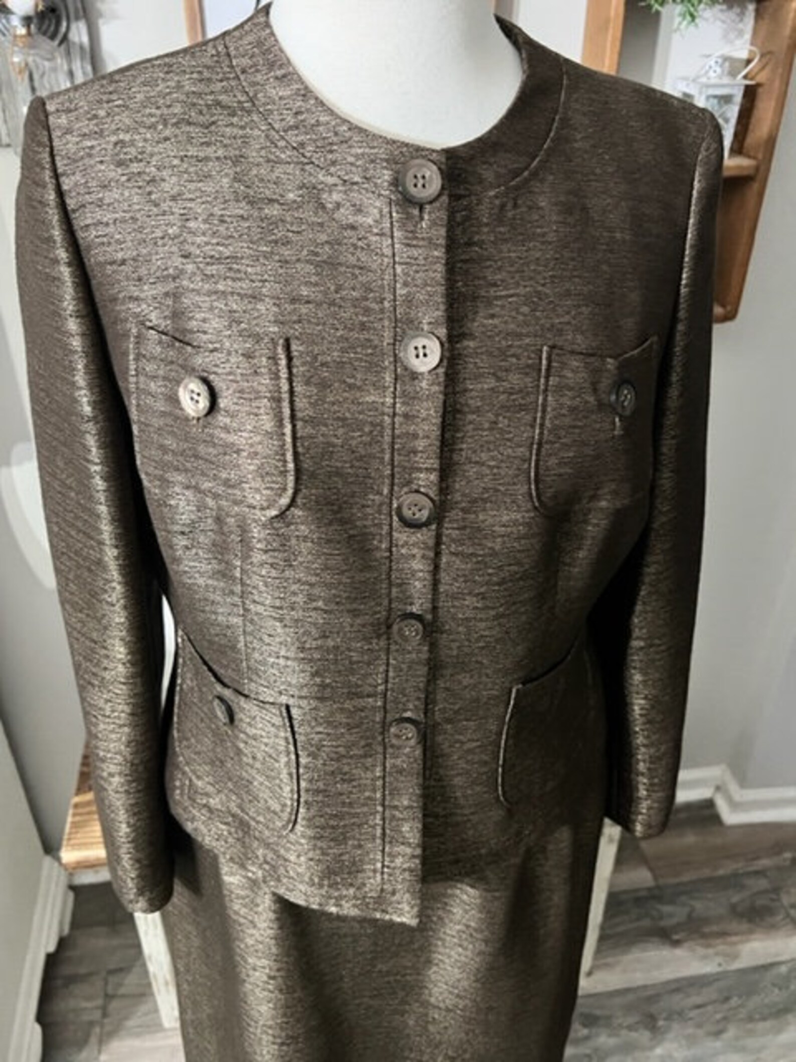 Vintage Woman Sut Formal Brown Suit Mother of the Bride - Etsy