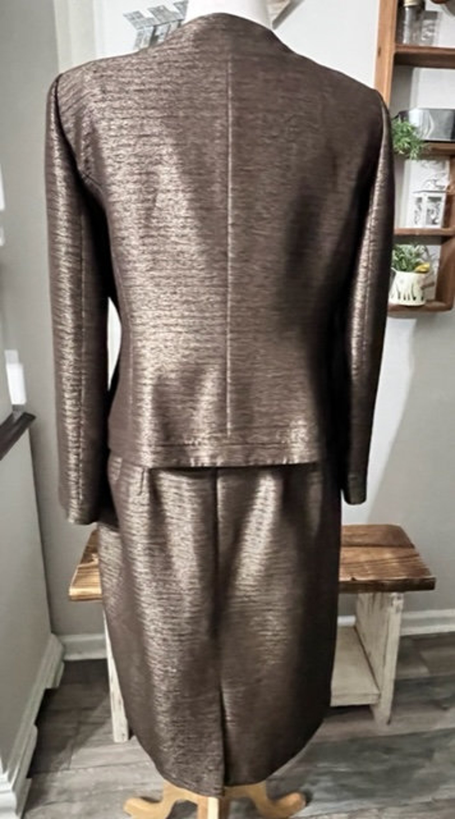 Vintage Woman Sut Formal Brown Suit Mother of the Bride - Etsy