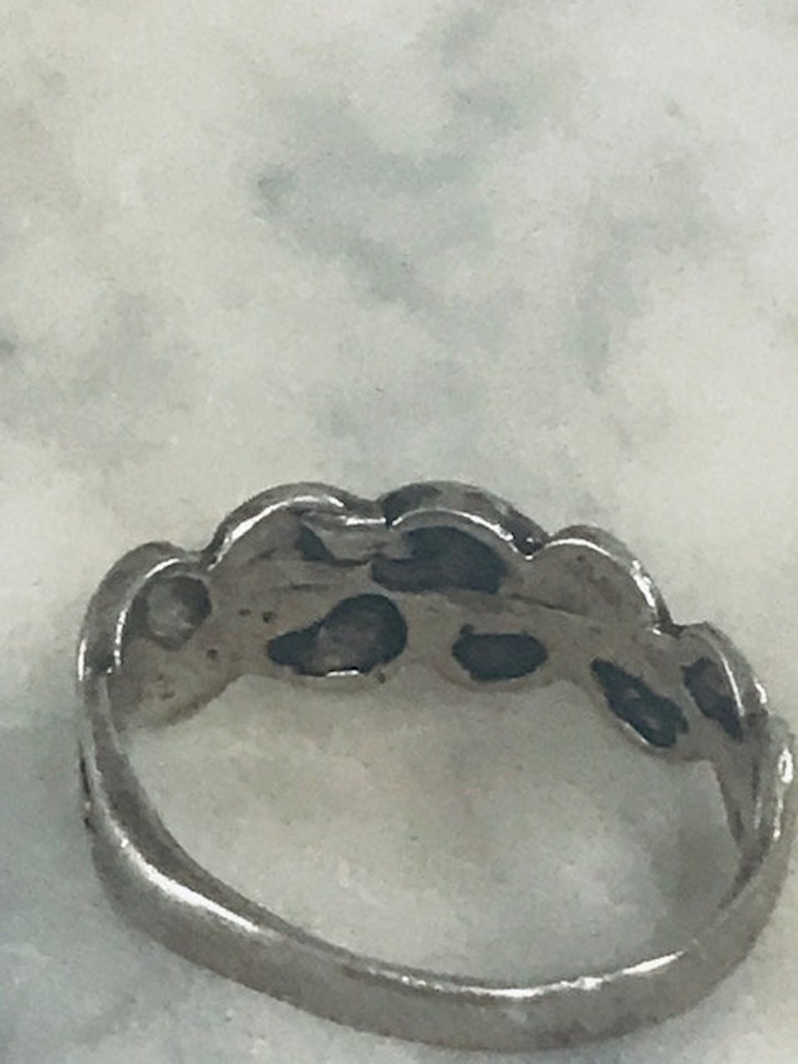 Mid Century Sterling Silver Ring Art Deco Rare Band Size 6 | Etsy